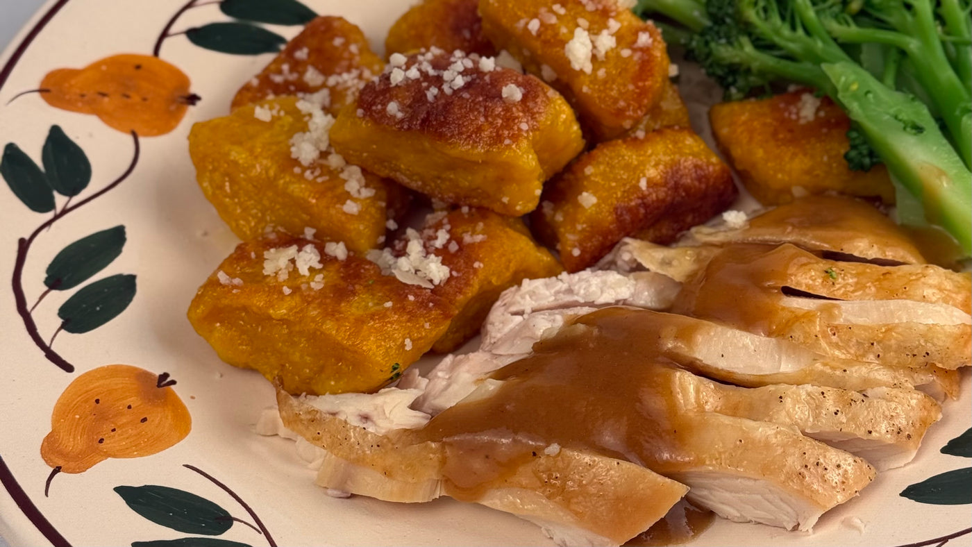 Rich and Velvety Gravy with Olive Oil Roux